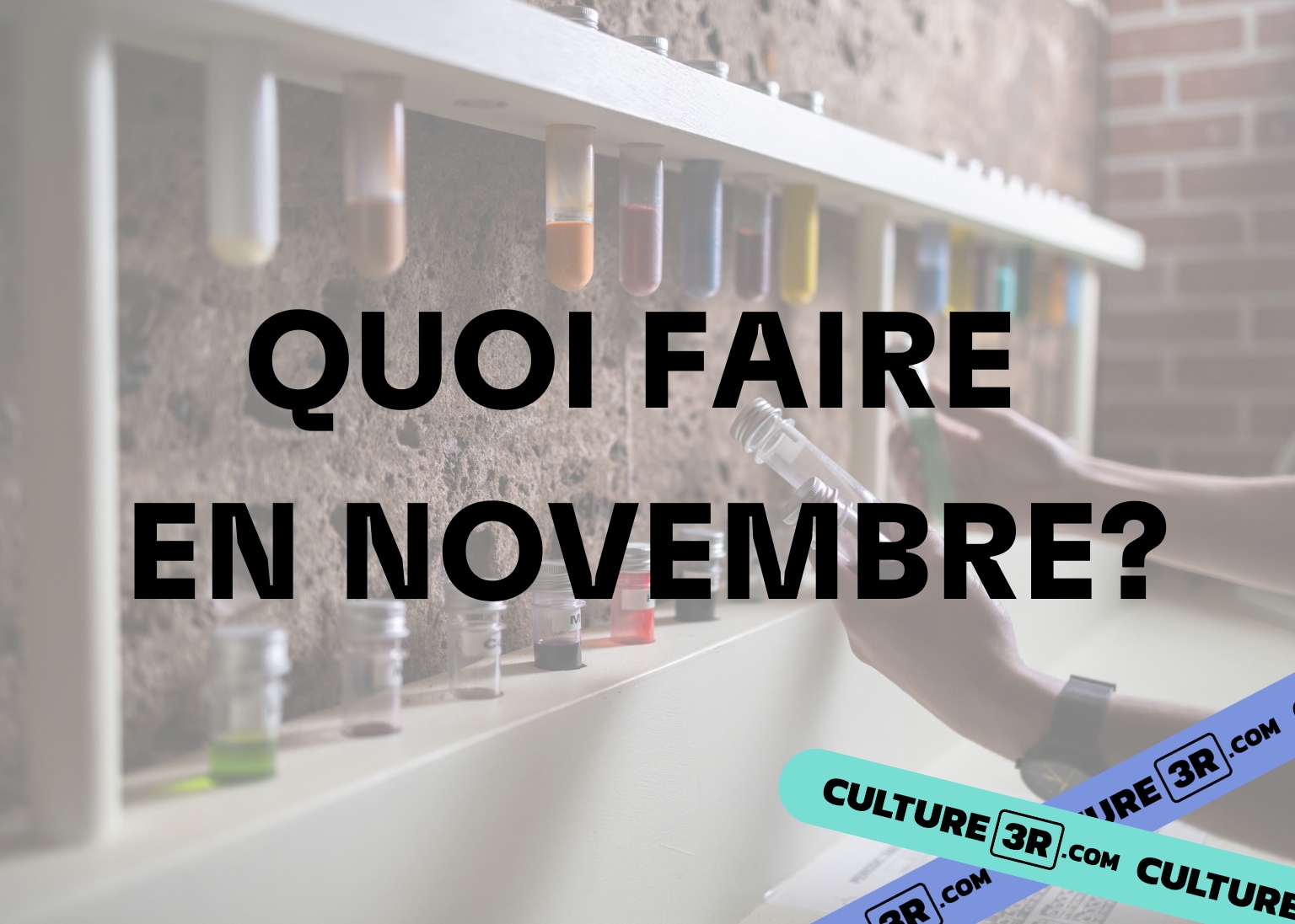 Les incontournables de novembre avec Culture 3R | Culture Trois-Rivières